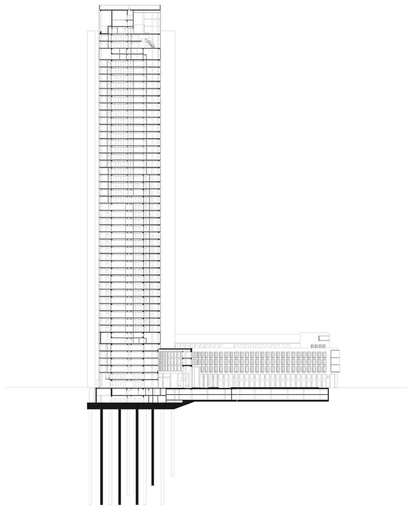 Tower 185 in Frankfurt am Main - Bürohochhaus an der Messe