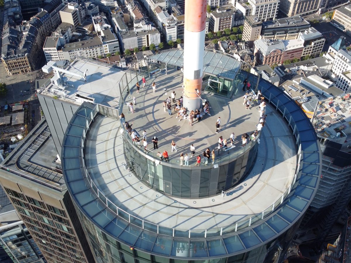 MAIN TOWER in Frankfurt am Main - Wolkenkratzer mit Aussichtsplattform